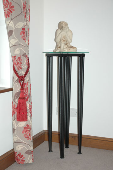 Tapered Leg Metal Lamp Stand - Bennington Furniture